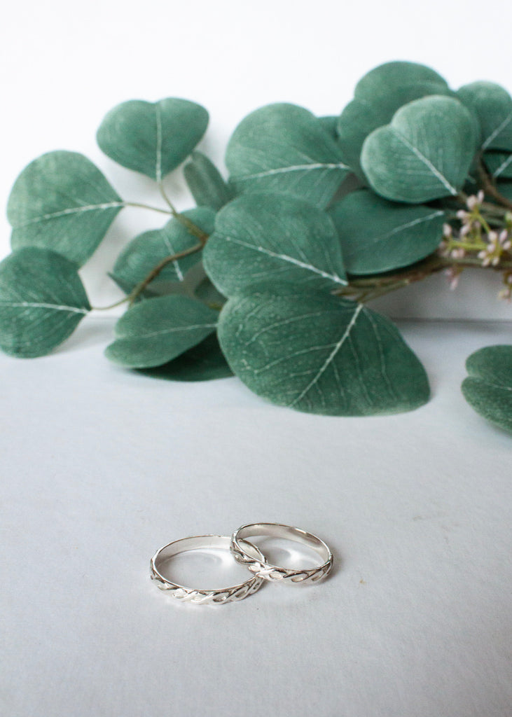 Helix Stacking Band – Bezels and Bubbles